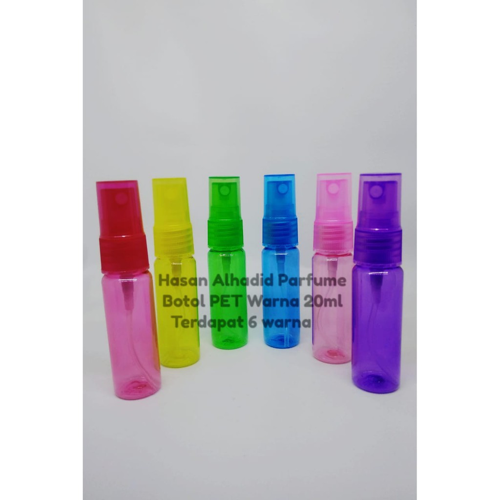 Jual Botol Pet Warna 20ml Spray Pembelian Per Lusin ( Isi 12pcs Dengan ...