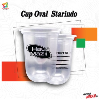 Jual CUP OVAL MERK STARINDO CUSTOM | Shopee Indonesia