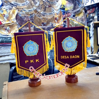 Jual bendera vandel PKK 1set sama tiang kayu meja | Shopee Indonesia