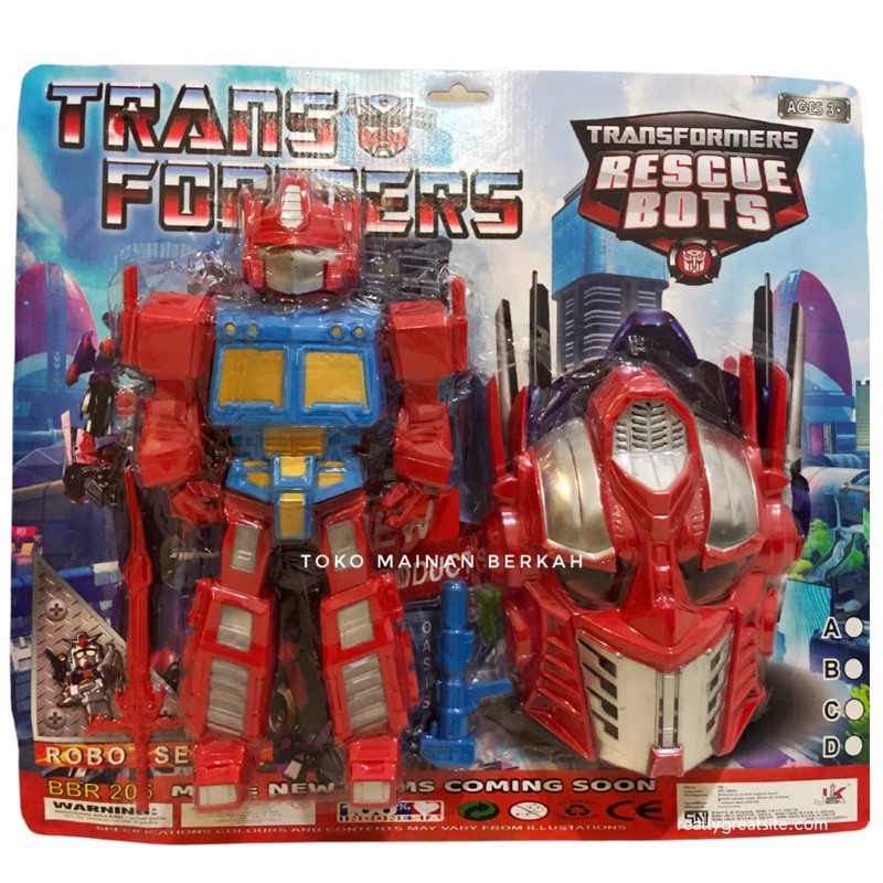 Jual MAINAN TRANSFORMER SET | MAINAN OPTIMUS PRIME SET | MAINAN ROBOT ...