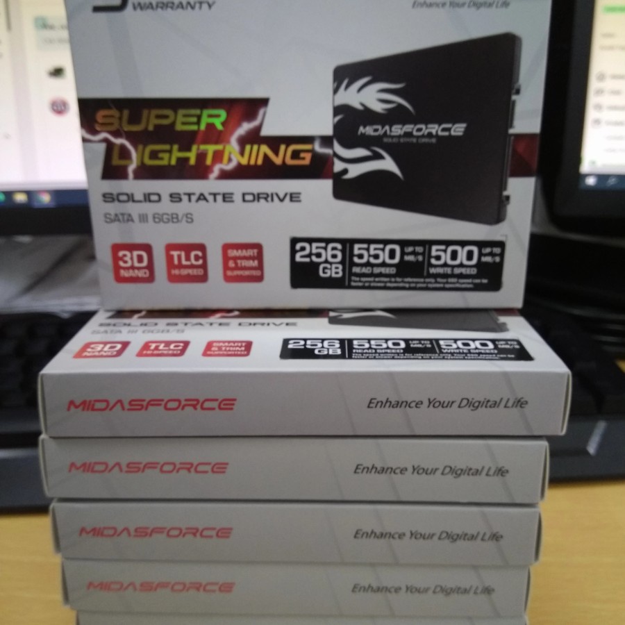 Jual SSD midasforce 256 Super lightning | Shopee Indonesia