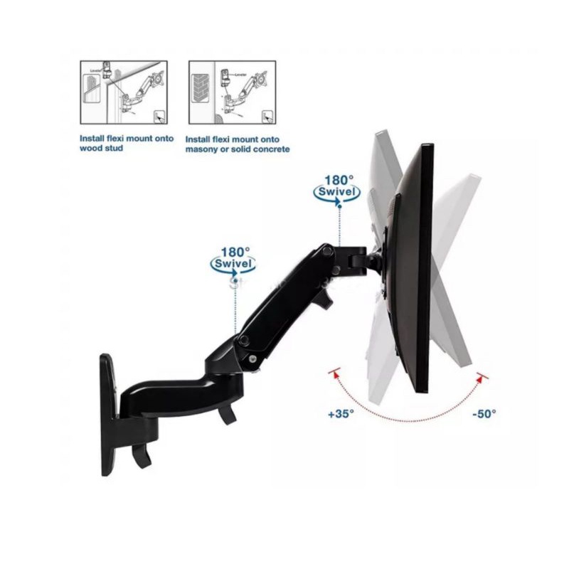 Jual bracket meja monitor tv lcd LED 17 20 22 24 27 inch mount wall ...
