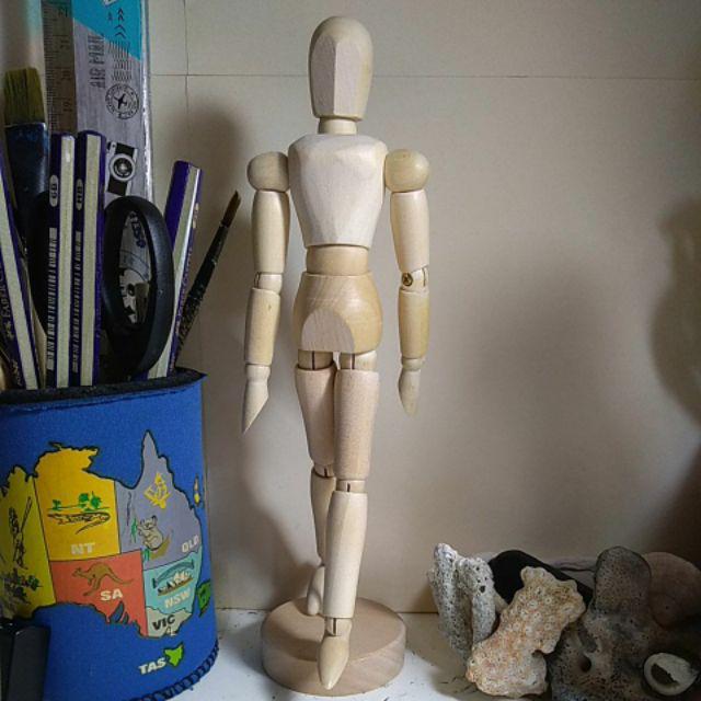 MANEKIN KAYU WOODEN MANNEQUIN 20CM | Shopee Indonesia