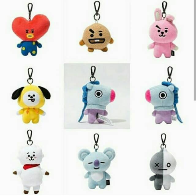 Jual BTS - BT21 CHARACTER DOLL KEYCHAIN | Shopee Indonesia