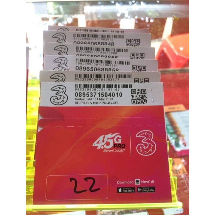 Jual KARTU SP PERDANA THREE 3 TRI 0K | Shopee Indonesia