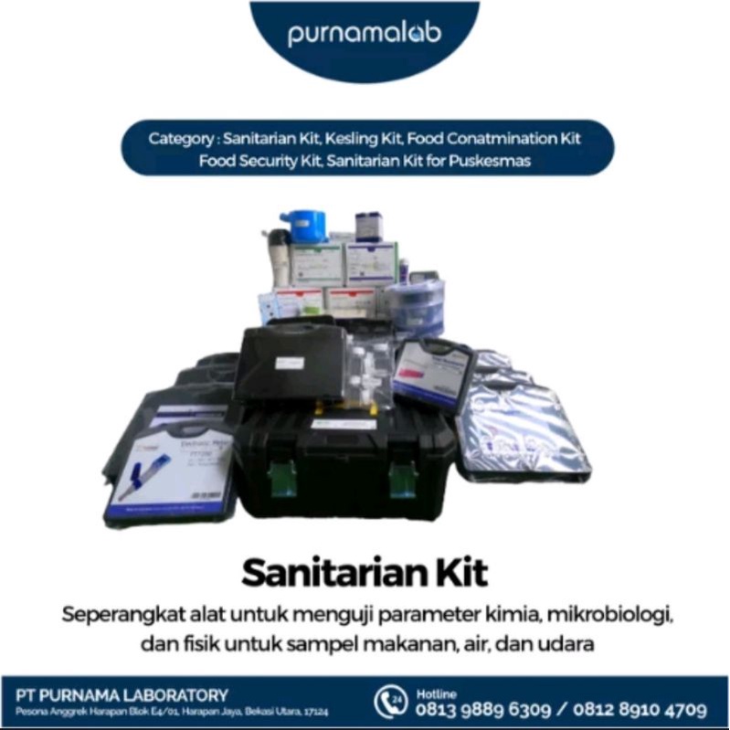 Jual Sanitarian atau Kesling Kit Puskesmas Dinas Kesehatan | Shopee ...