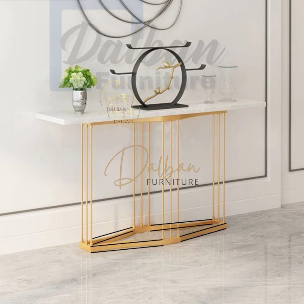 Jual Meja Konsul Hexagon / Meja Konsol ruang tamu / Meja Dekorasi Ruang ...