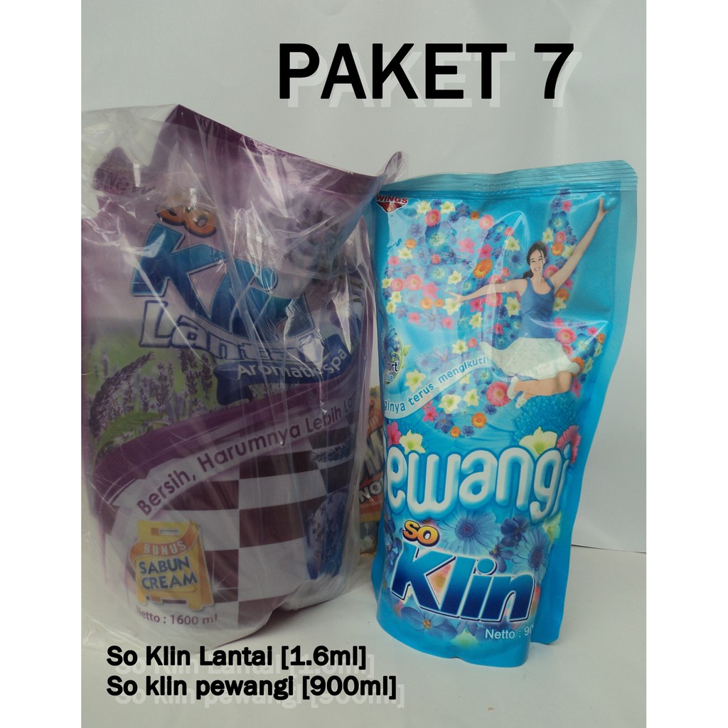 Jual PAKET 7 (pembersih lantai, pewangi cucian) | Shopee Indonesia