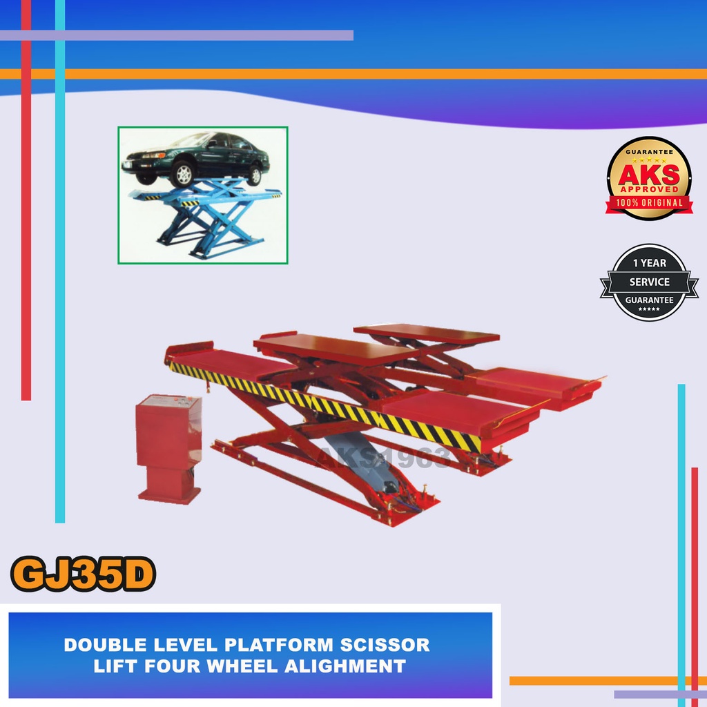 Jual Mesin Pengangkat Mobil Hidrolik Dua Tingkat 3.5 Ton 2.2Kw 380V AKS ...