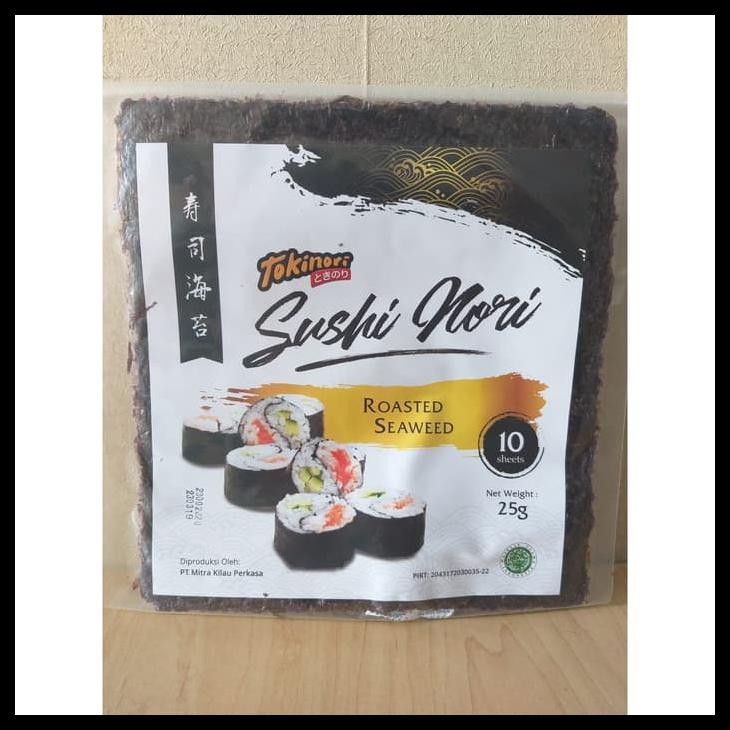Jual TOKINORI 10 Sheet Yaki Sushi Nori HALAL | Shopee Indonesia