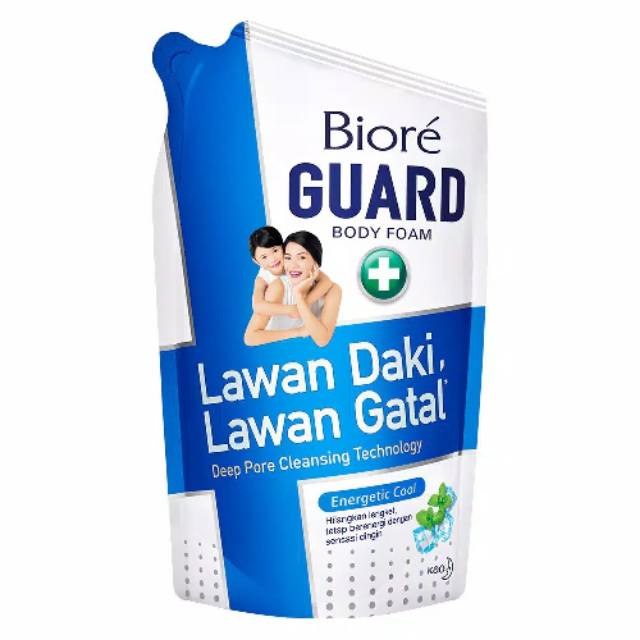 Biore Guard Body Foam Energetic Cool Sabun Mandi Cair Refill 450 ml | Shopee Indonesia