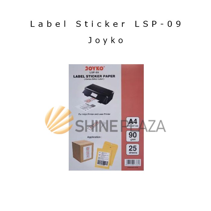 Jual Label Sticker Paper Joyko LSP-09 - Kertas Sticker HVS A4 Joyko ...