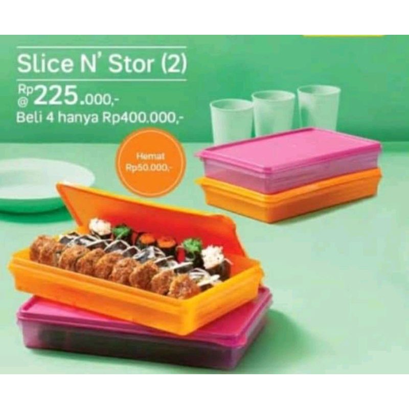 Jual Tupperware Slice N'stor (2 pcs) | Shopee Indonesia