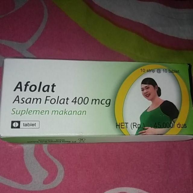 Afolat Asam Folat Suplemen Ibu Hamil Vitamin Bumil Perawatan Kehamilan ...