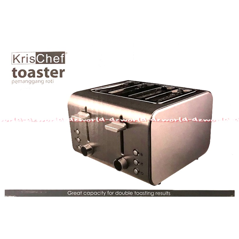 Jual Krischef Toaster Alat Pemanggang Roti Dengan Kapasitas 4 Roti Alat ...