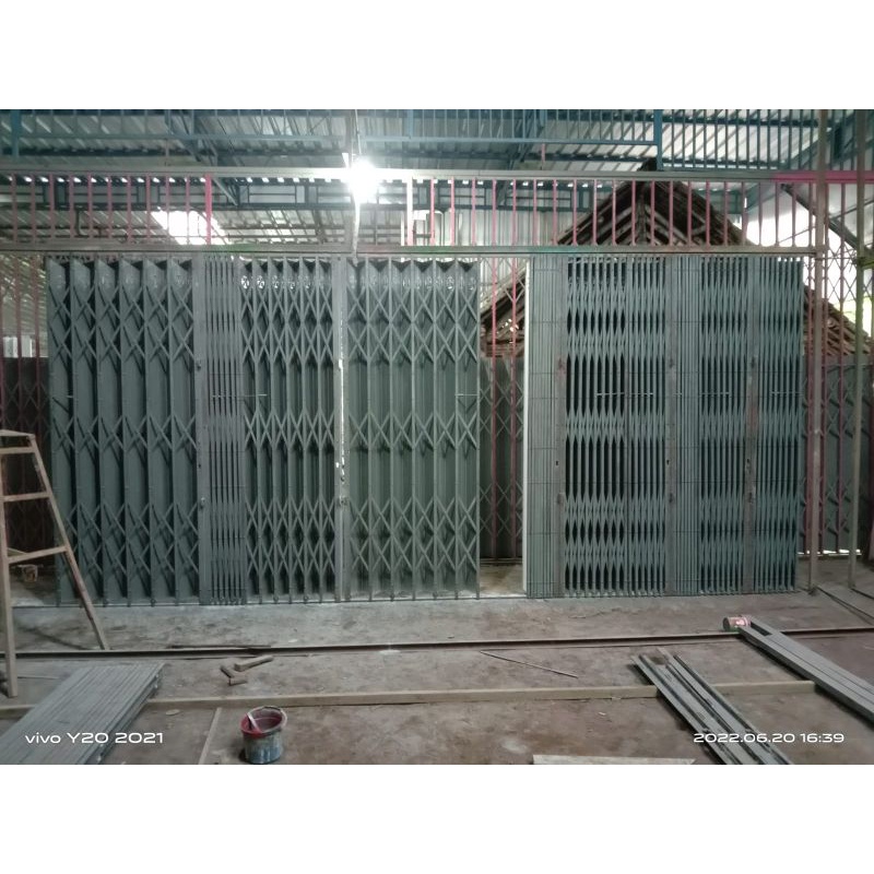 Jual pintu besi harmonika, murah Indonesia|Shopee Indonesia