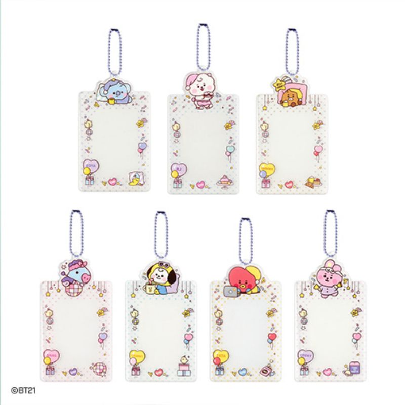 Jual BT21 Photocard Holder Tempat Gantungan Photocard Official | Shopee Indonesia