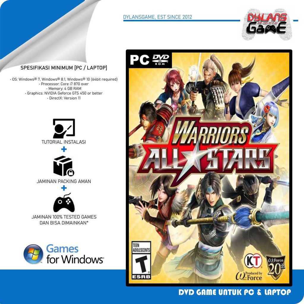 Jual WARRIORS ALL STARS KASET GAME PC & LAPTOP | Shopee Indonesia