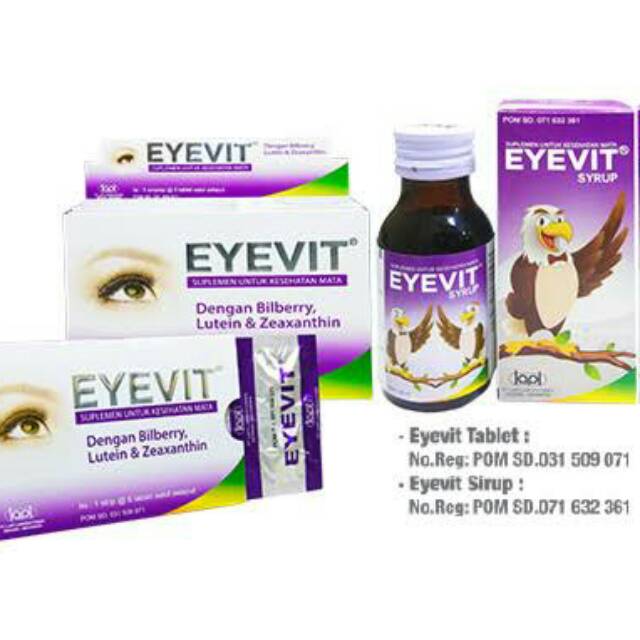 Jual Eyevit Vitamin Mata - Tablet Syrup Indonesia|Shopee Indonesia