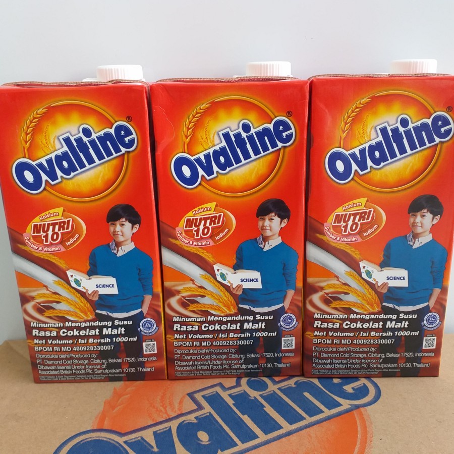 Jual Ovaltine UHT 1L Chocolate Malt Milk | Ovaltine 1000 ML Cokelat Malt | Shopee Indonesia
