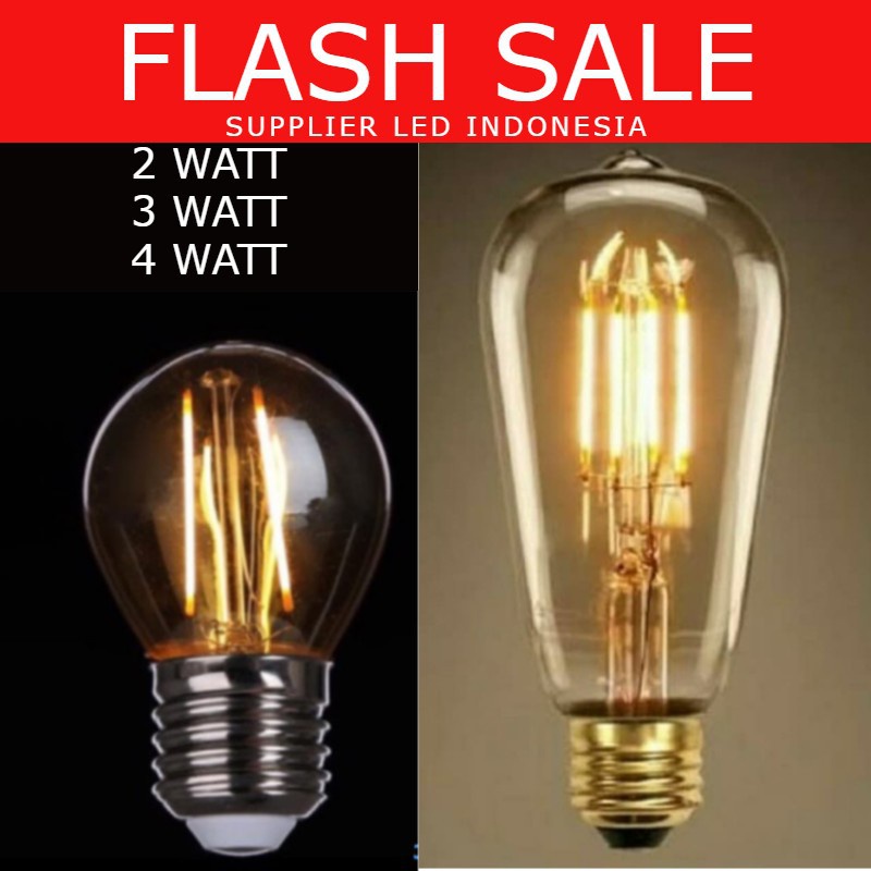 Jual LAMPU LED FILAMENT 4 WATT/ LAMPU CAFE OUTDOOR / LAMPU FILAMENT ...