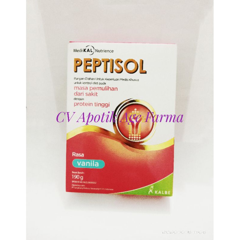 Jual Peptisol Rasa Vanilla 190gr (Kalbe Farma) | Shopee Indonesia