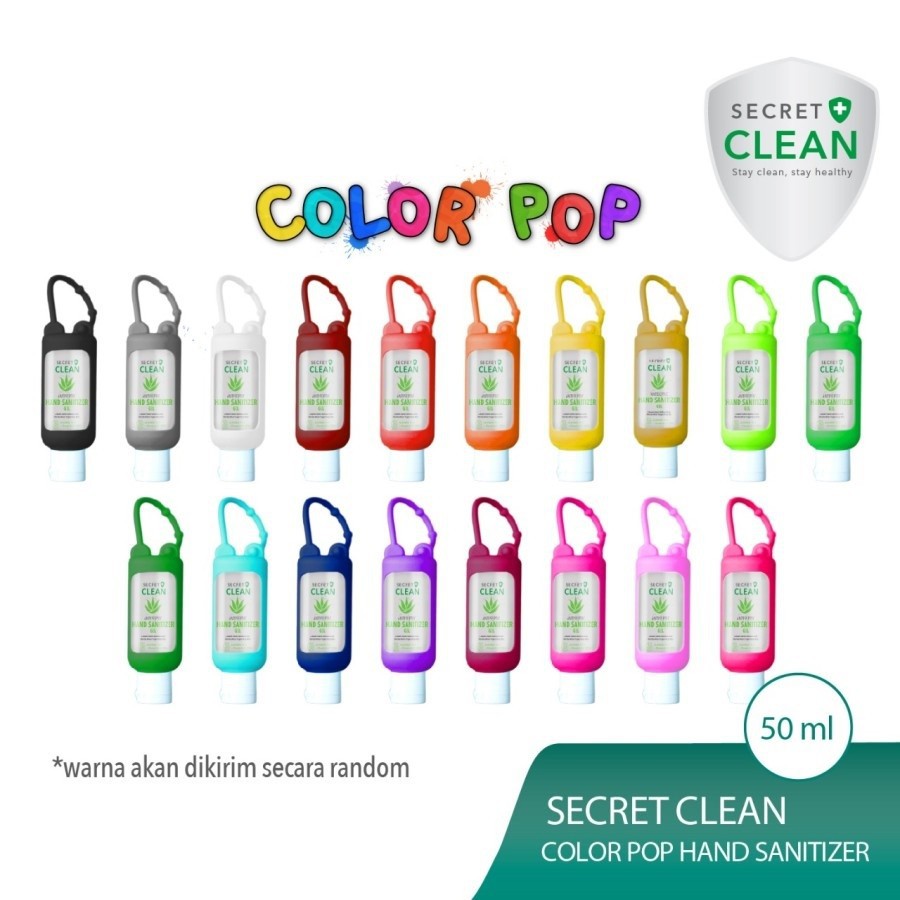 Jual Secret Clean Hand Sanitizer Gel 50ml dan Spray 60ml Free Silikon ...