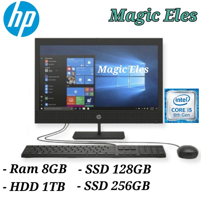 Jual PC AIO HP PRO ONE 400 G4 intel Core i5 - 8500T Ram 8GB HDD 1TB ...