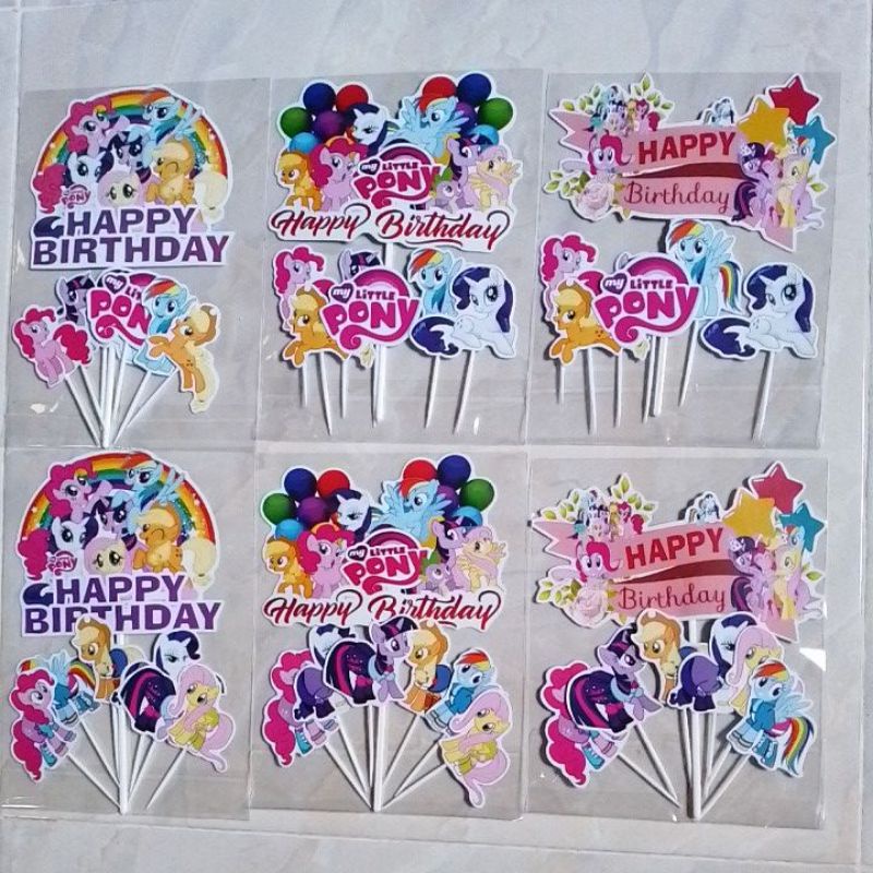 Jual Topper ulang tahun/hiasan kue tart KUDA PONI | Shopee Indonesia