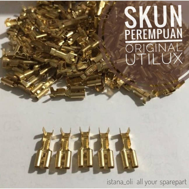 Jual Terminal Skun Gepeng - Cewek - Perempuan Asli Original Utilux Made ...