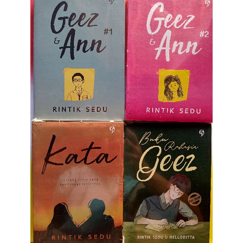 Jual paket 4 novel rintik sedu kata gezz ann 1 geez ann 2 buku rahasia ... Jual paket 4 novel rintik sedu kata gezz ann 1 geez ann 2 buku rahasia ...