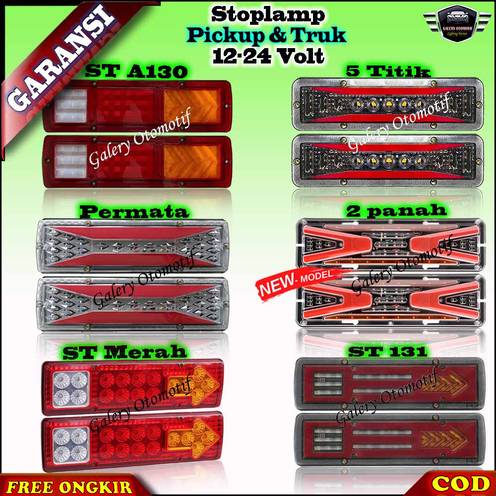 Jual Lampu Variasi Stoplamp Stop Lamp Rem Belakang LED Mobil Pick up ...