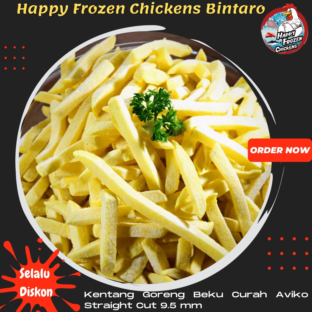 Jual Kentang Goreng Beku Curah Aviko Straight Cut kemasan 1 kg ...