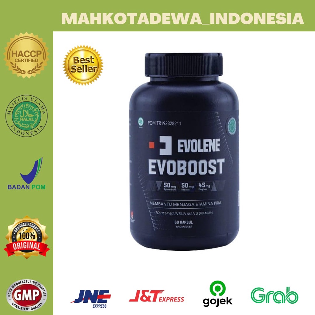 Jual EVOBOOST SUPLEMEN MEMBATU MENJAGA STAMINA PRIA (Isi 60 Kapsul) 100% ORIGINAL, BPOM &MUI ...