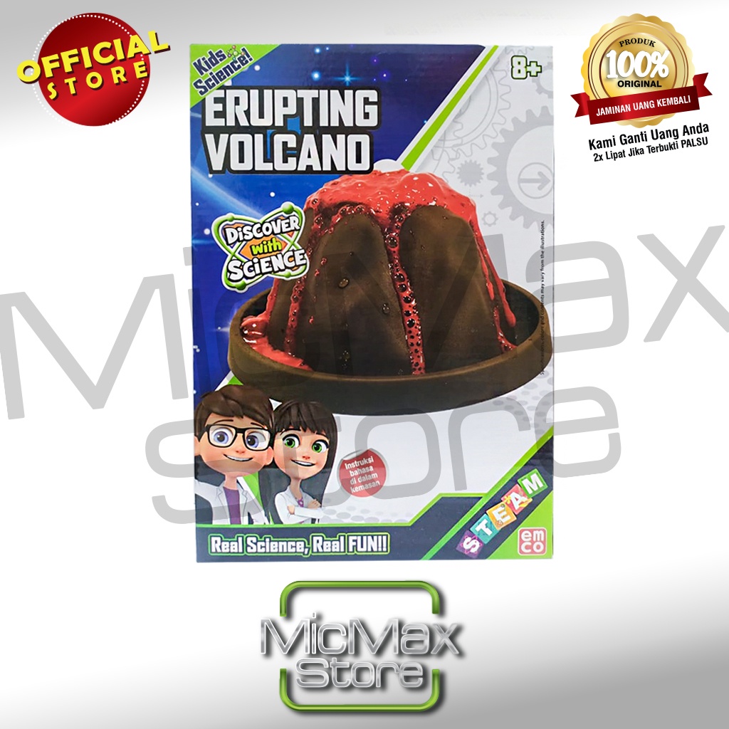 Jual Emco Kids Science Erupsi Erupting Volcano Mainan Edukasi Gunung ...