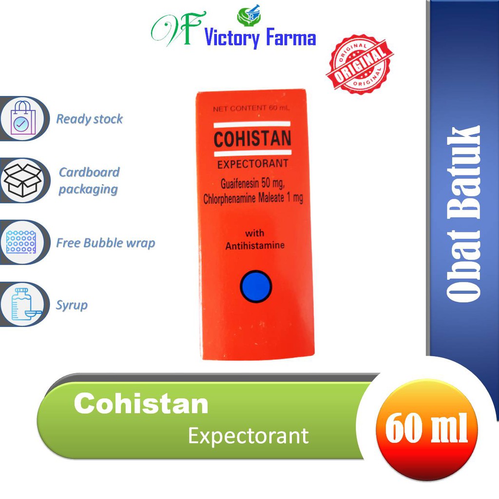Jual Cohistan Expectorant Sirup 60 ml / Obat Batuk Sirup | Shopee Indonesia Jual Cohistan Expectorant Sirup 60 ml / Obat Batuk Sirup | Shopee Indonesia