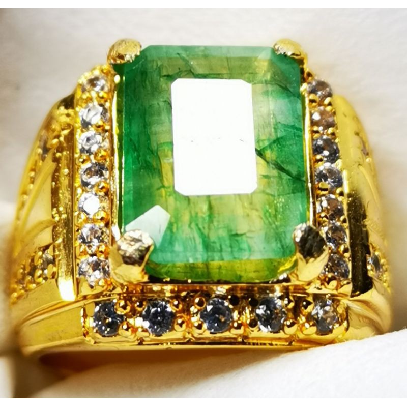 Jual Batu permata natural green emerald beryl zamrud colombia | Shopee Indonesia