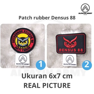 Jual Alfatih Army Patch Rubber Densus 88 Burung hantu Logo 5X7cm Karet ...