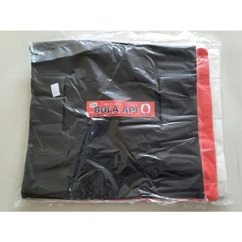 Jual Kantong Kresek Bola Api Tas Plastik HDPE Jumbo 40x65 40 x 65 02 50 ...