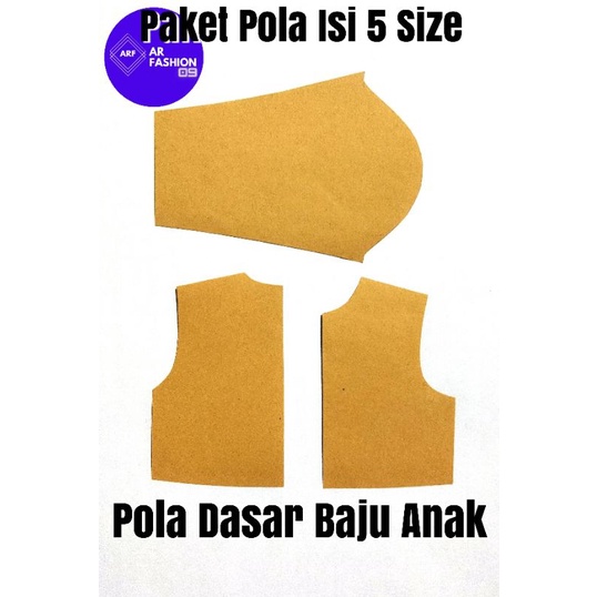 Jual Paket Pola Dasar Baju Anak Isi 5 Size Pola Instan | Shopee Indonesia