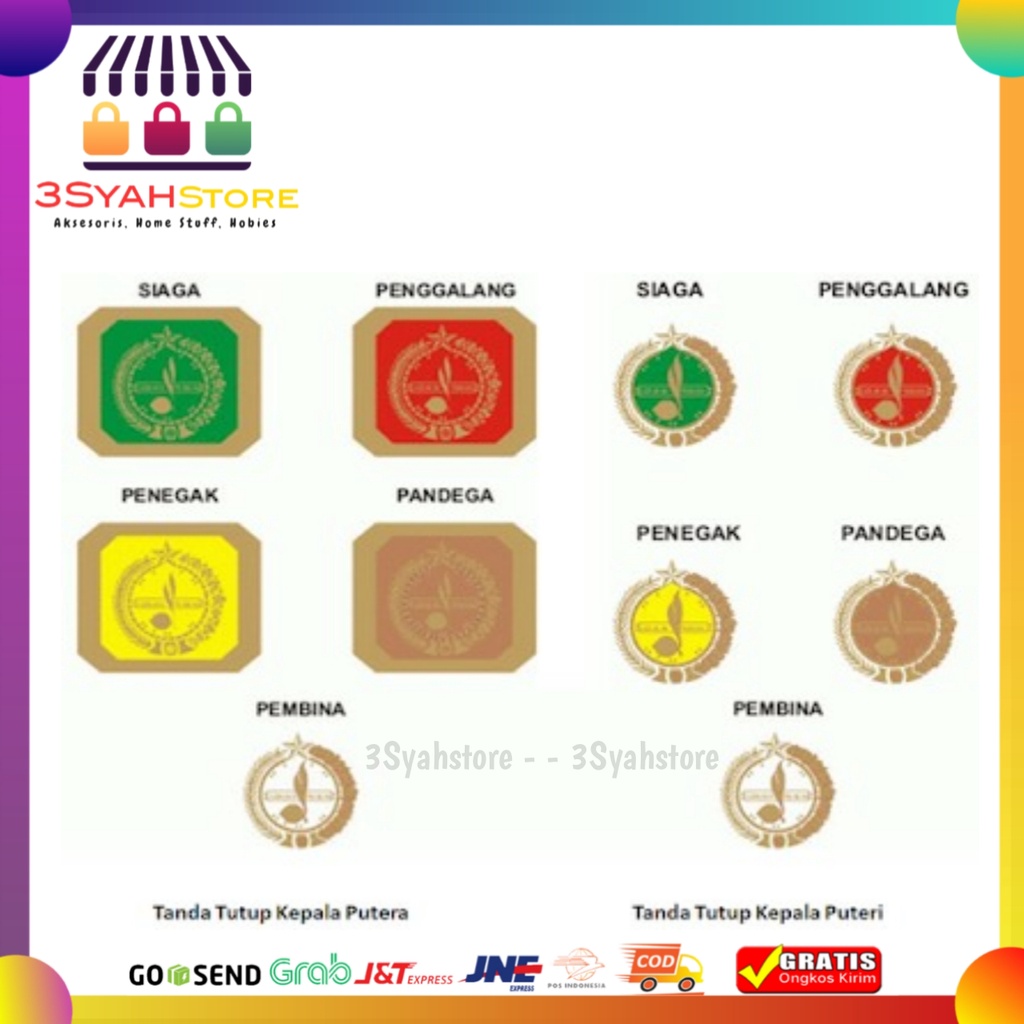 Jual Pin Tanda Topi Pramuka Putra Putri Siaga Penggalang | Shopee Indonesia