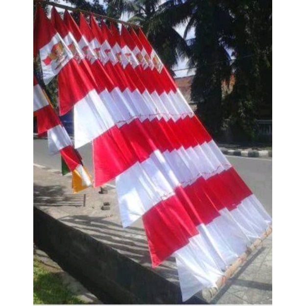 Jual bendera merah putih /bendera umbul2 panjang 3meter | Shopee Indonesia