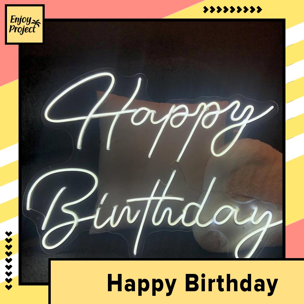 Jual Neon flex sign Happy Birthday Uk.46x62cm - Neon Flex - Dekorasi ...