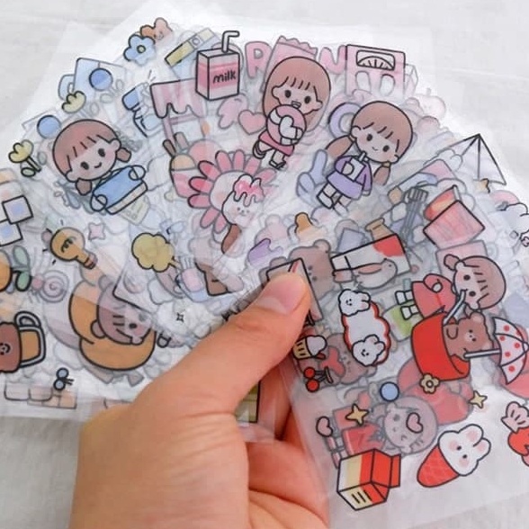 Jual 10 Pcs STICKER Tempel Lucu - Stiker Botol Tumblr - Stiker Buku ...