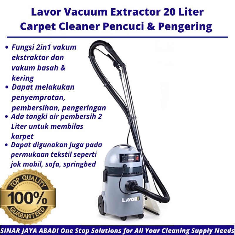 Jual Lavor Vacuum Extractor 20 Liter Carpet Cleaner Vakum Ekstraktor ...