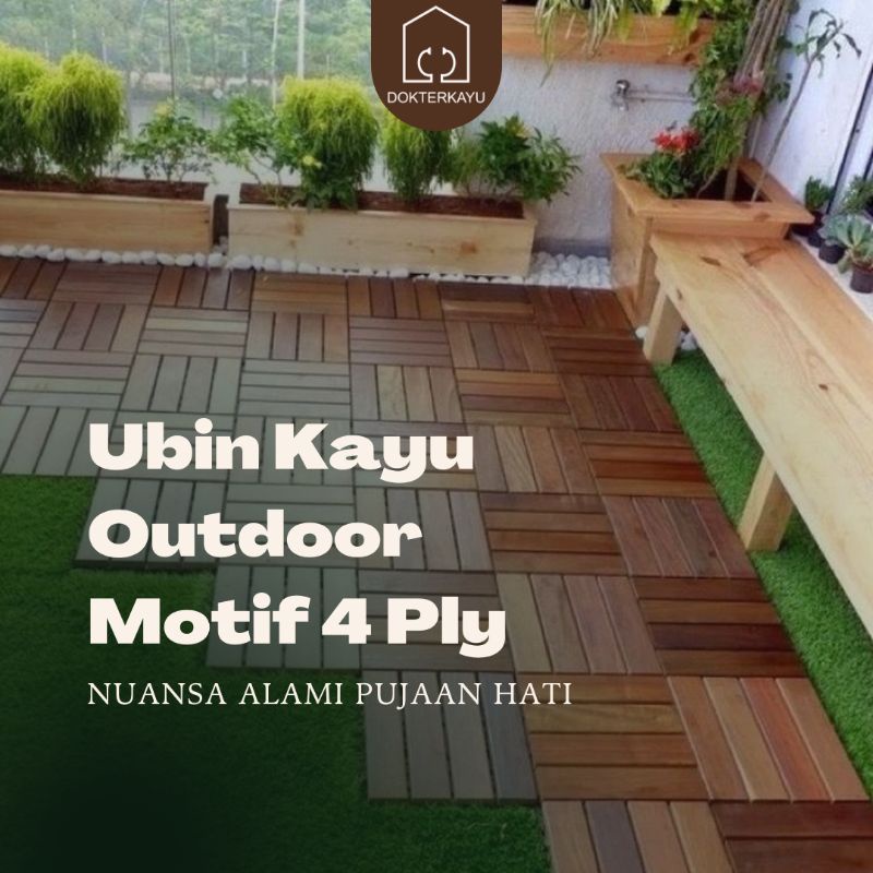 Jual Lantai ubin kayu taman teras balkon khusus buat outdoor decking ...