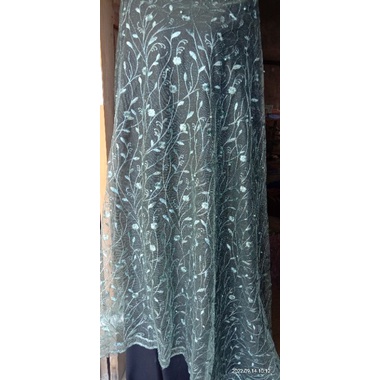 Jual brukat tile mutiara, brukat akar mutiara, kain brukat | Shopee ...