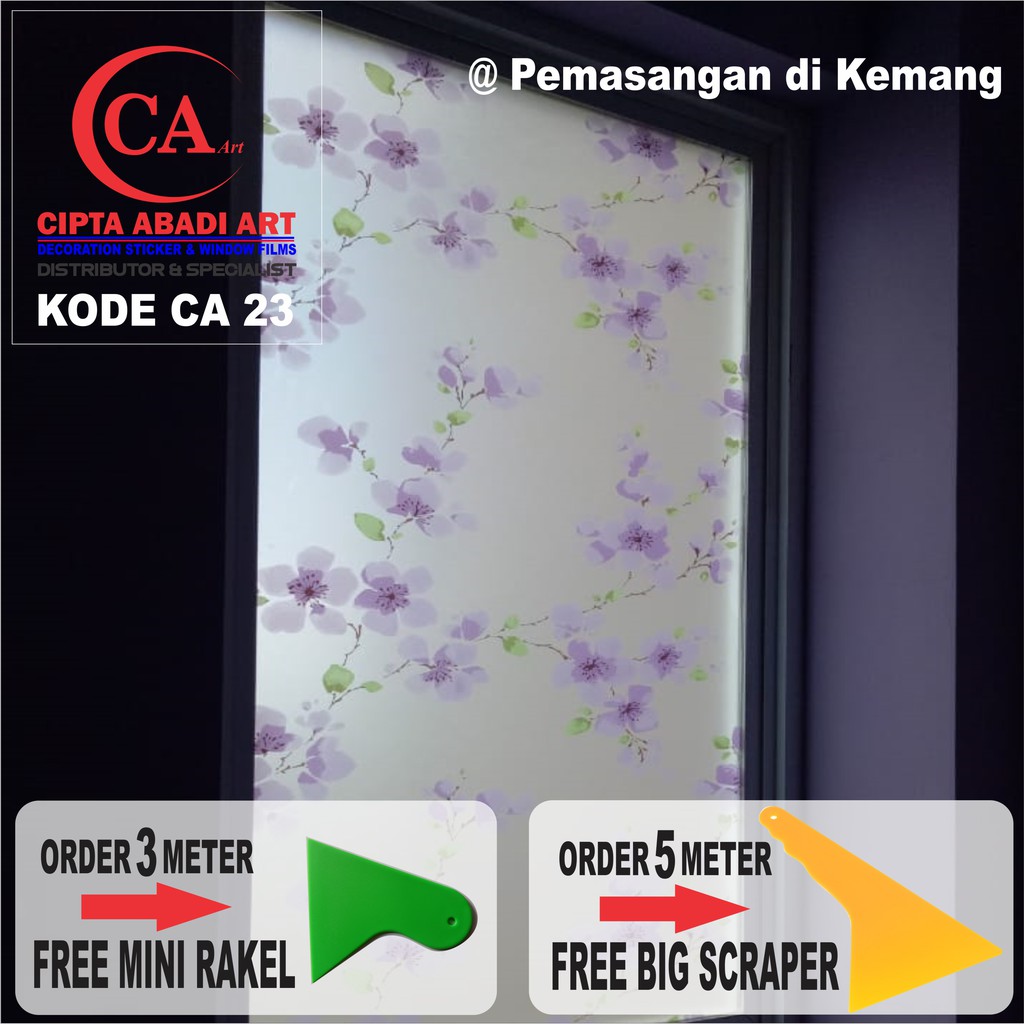 Jual STIKER KACA MOTIF BUNGA SAKURA UNGU L-122 CM | Shopee Indonesia