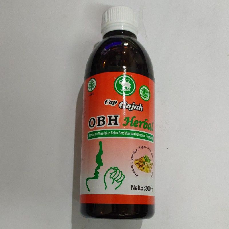 Jual obh herbal cap gajah 300 ml - batuk berdahak | Shopee Indonesia