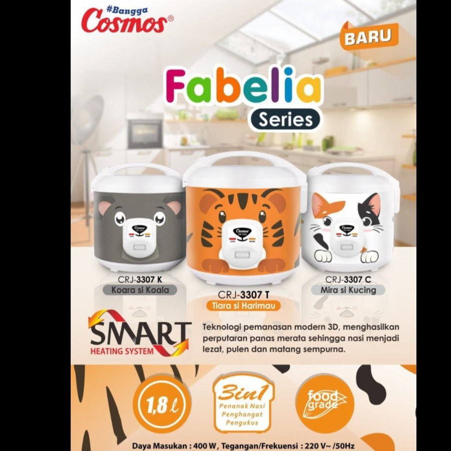 Jual MAGICOM COSMOS 1,8 LITER CRJ 3307 TERBARU. MURAH!! | Shopee Indonesia